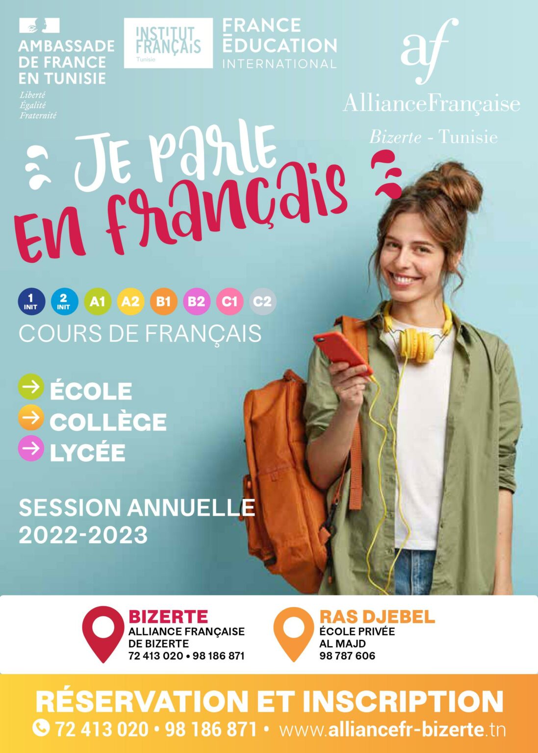 Cours pour scolaires - Alliance Française de Bizerte
